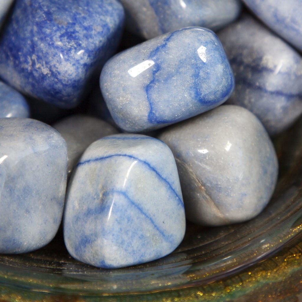 Sage Goddess Tumbled Dumortierite for focus, patience, and vision