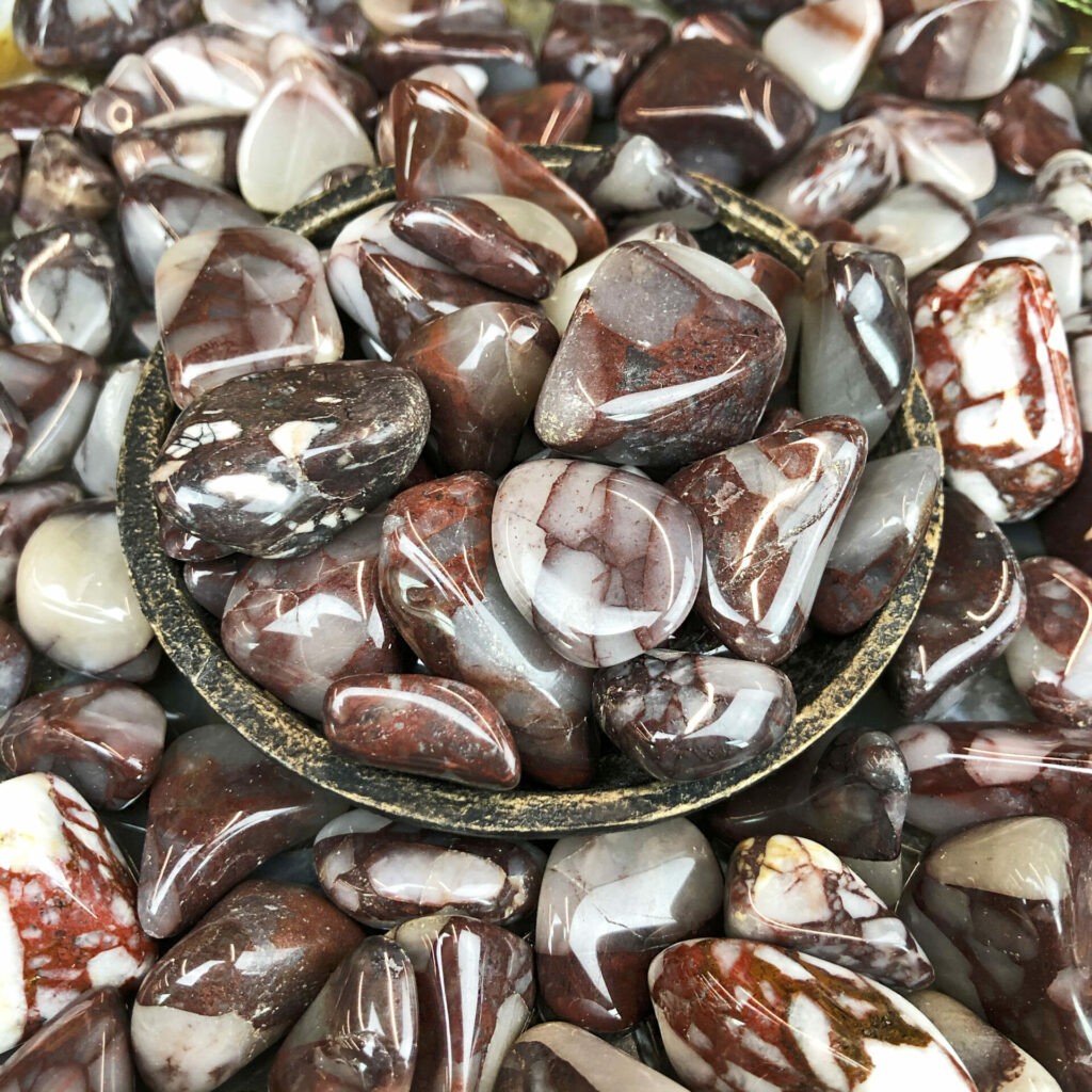 Sage Goddess Tumbled Cataclasite for grounded intuition