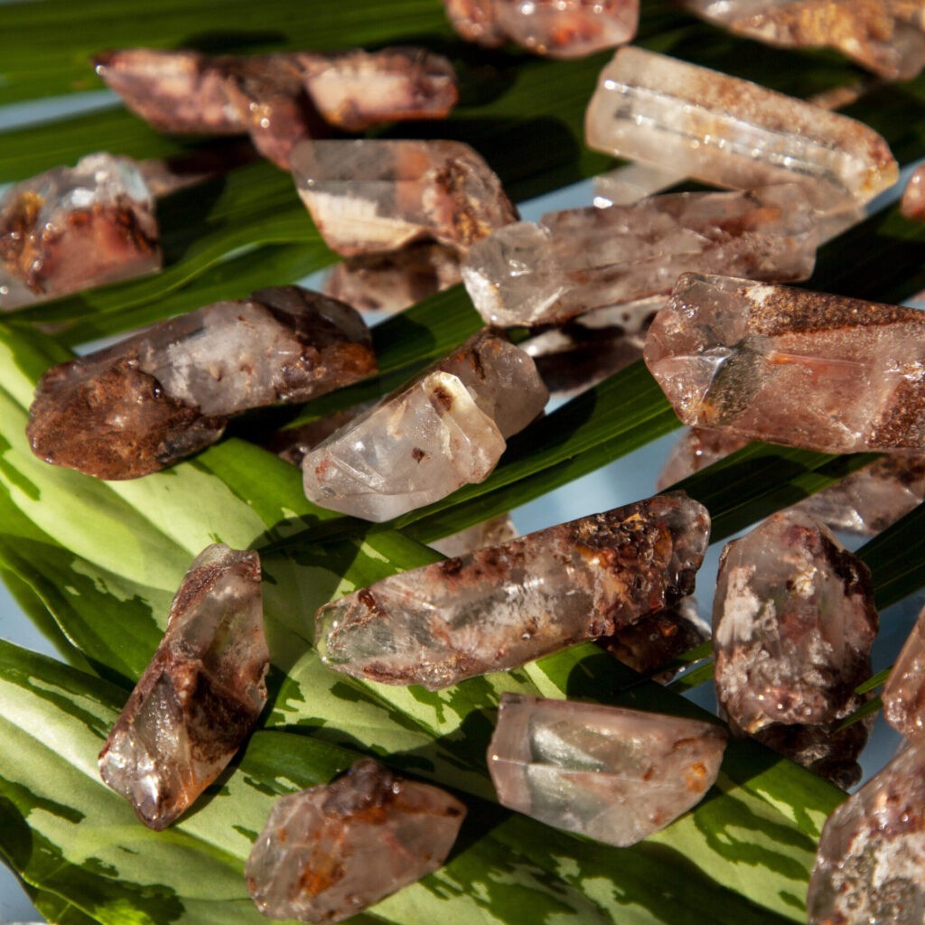 Sage Goddess Polished Amphibole Quartz for spiritual evolution