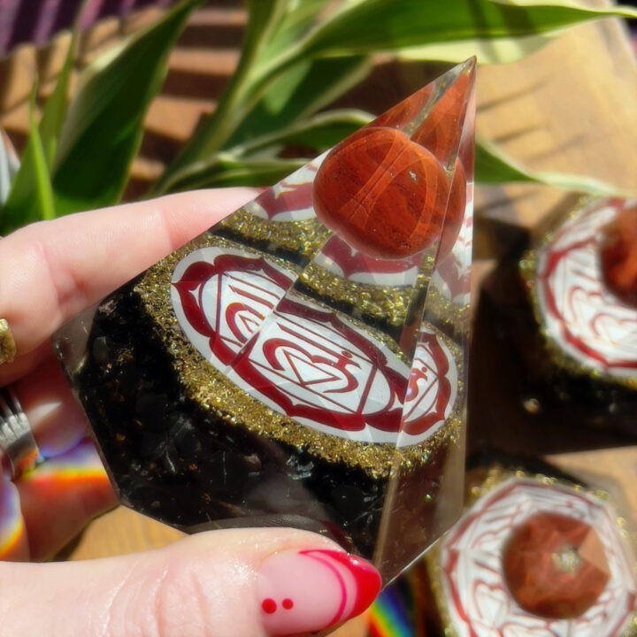 Sage Goddess Root Chakra Hexagonal Pyramid for safety and stability
