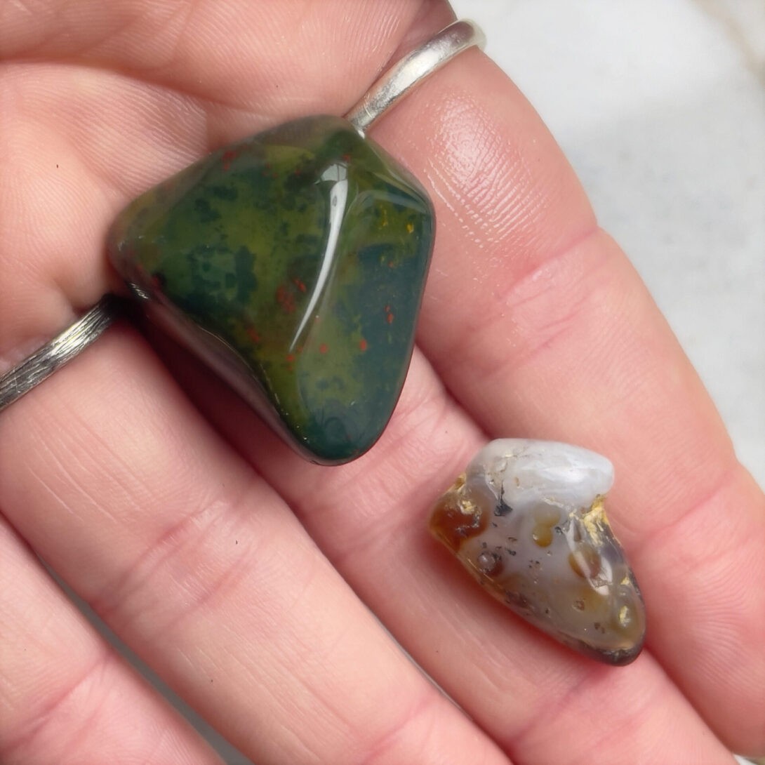 Sage Goddess Mars Planetary Gemstone Duo for energy and tenacity