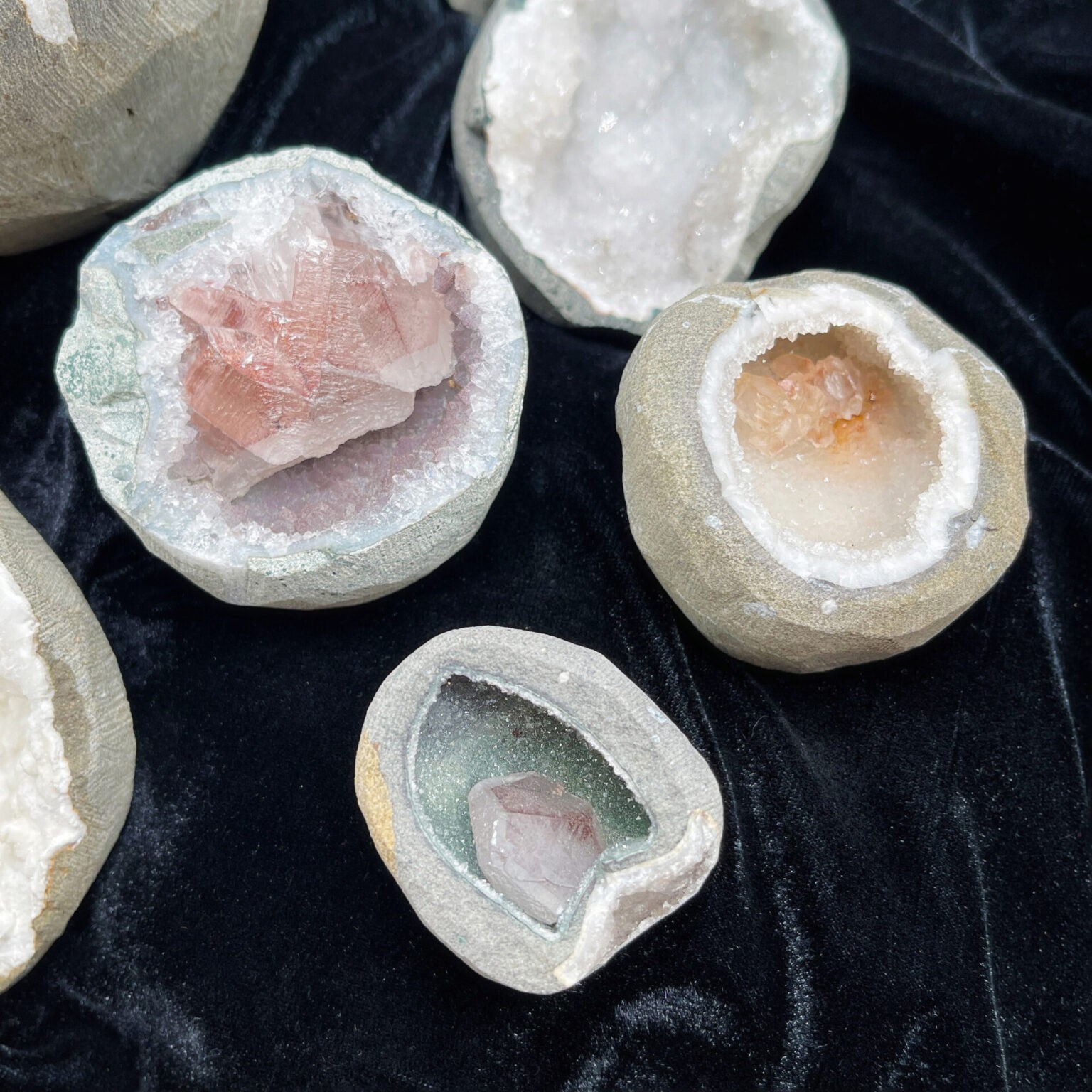 Sage Goddess Intuitively Chosen Zeolite Geode for cosmic wisdom