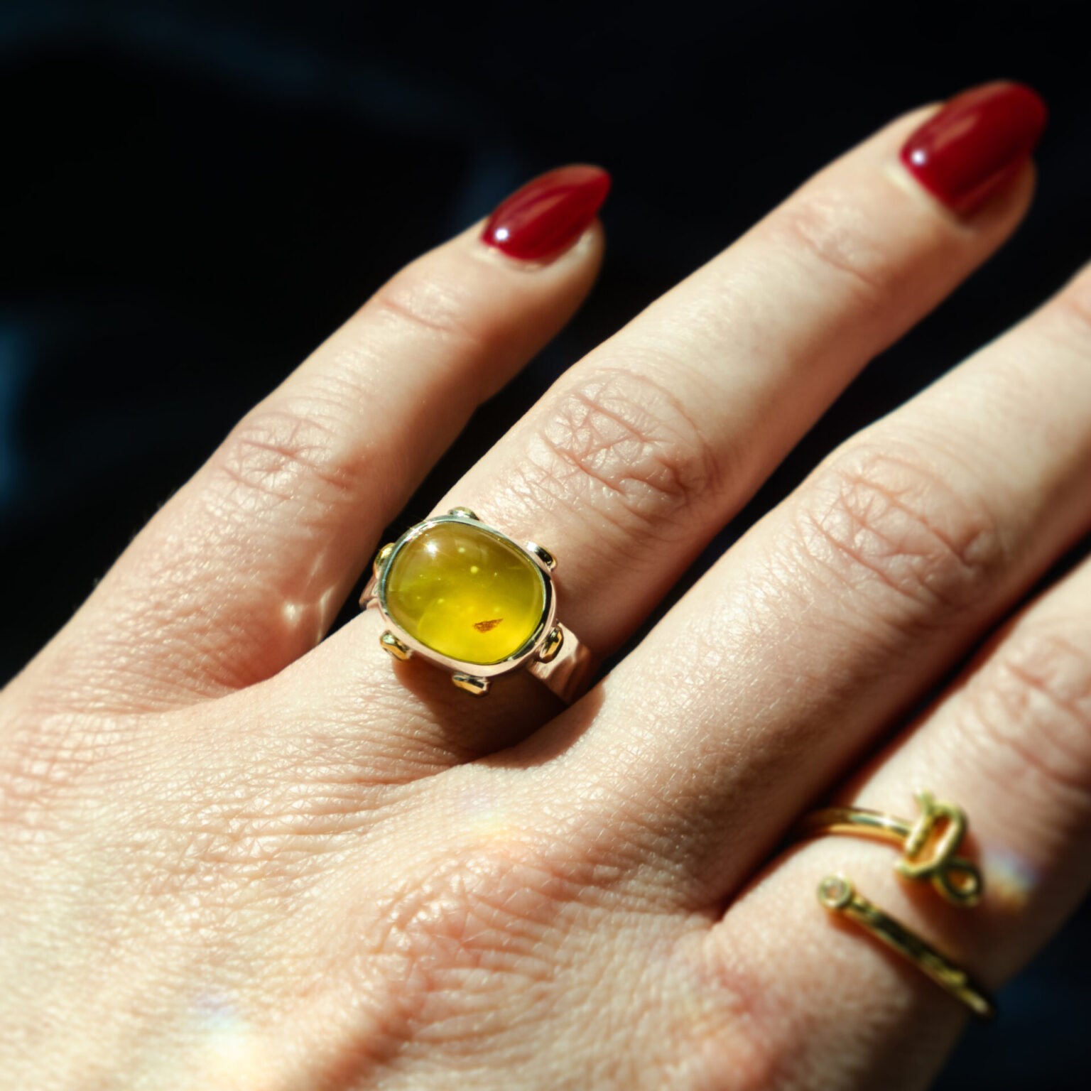 Sage Goddess Denver Find: Yellow Opal and Peridot Ring for Manifesting ...