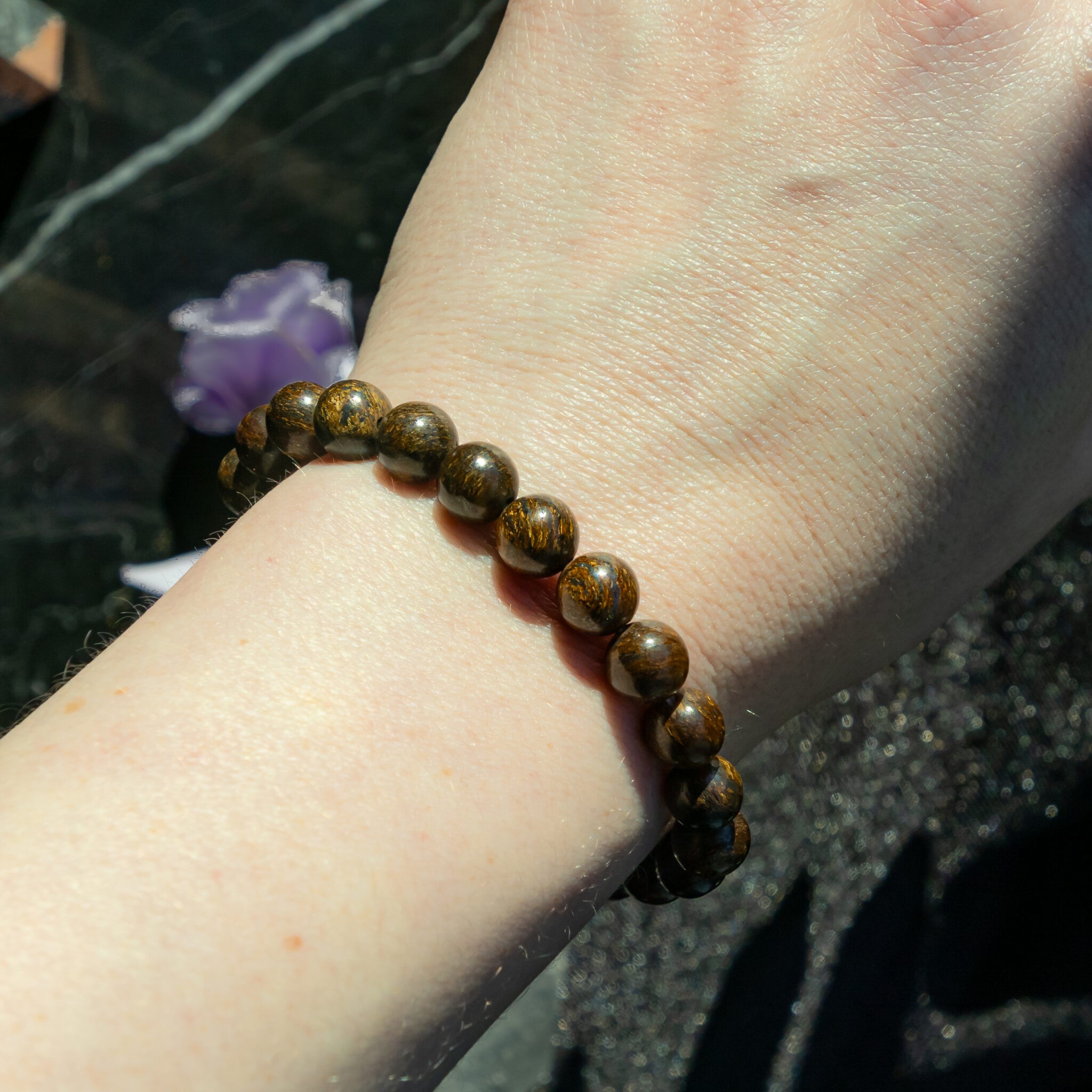 Bronzite Bracelet for release & grounding - Sage Goddess