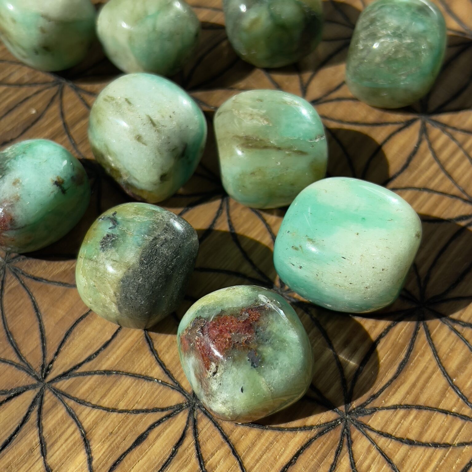 Tumbled Copper, Cuprite & Chrysocolla - Sage Goddess