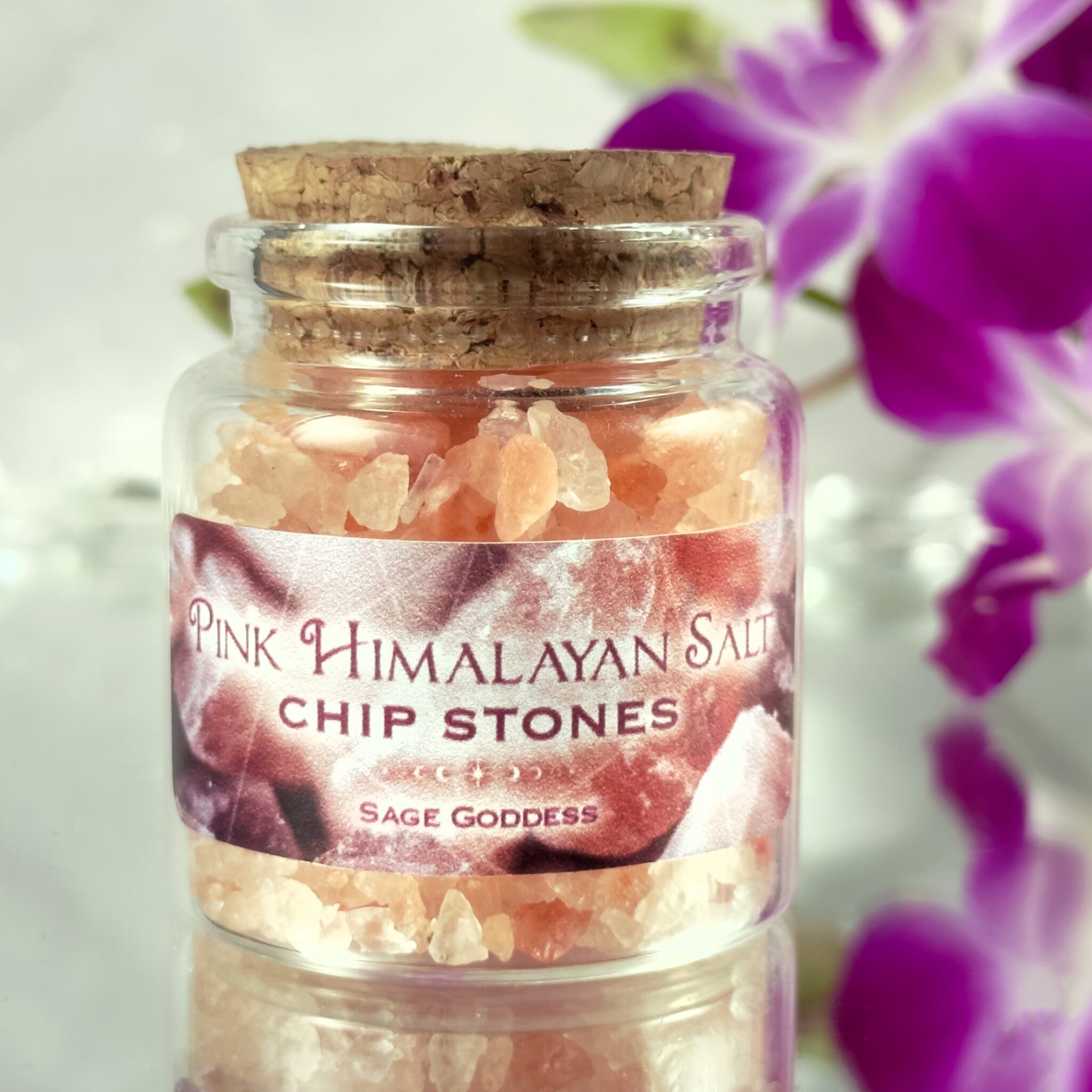 Pink Himalayan Salt Chip Stonesfor cleansing & purification - Sage Goddess