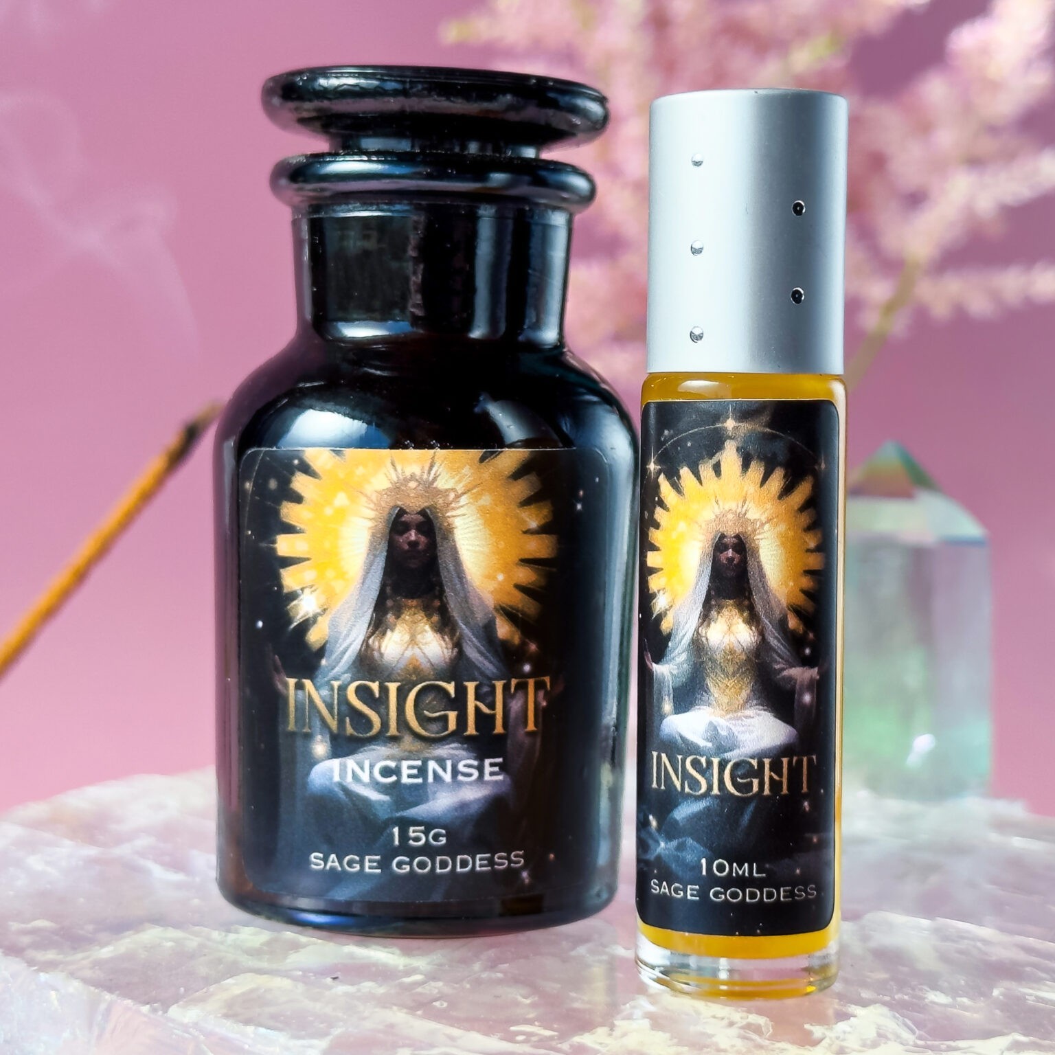 Insight Perfume & Incense Duo for inner wisdom - Sage Goddess