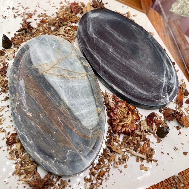 Grey Jasper Tray for grounding & transformation - Sage Goddess