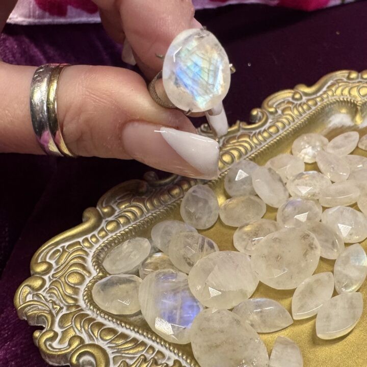 Rainbow Moonstone – Natural Cut & Faceted Gemstones - Sage Goddess