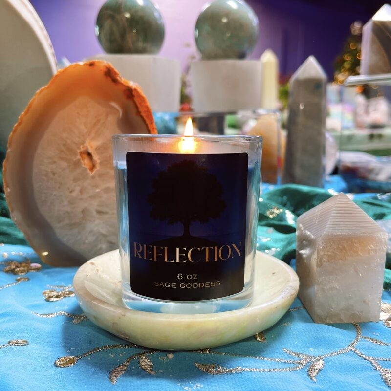 - Sage Goddess Reflection Candle for introspection and wisdom